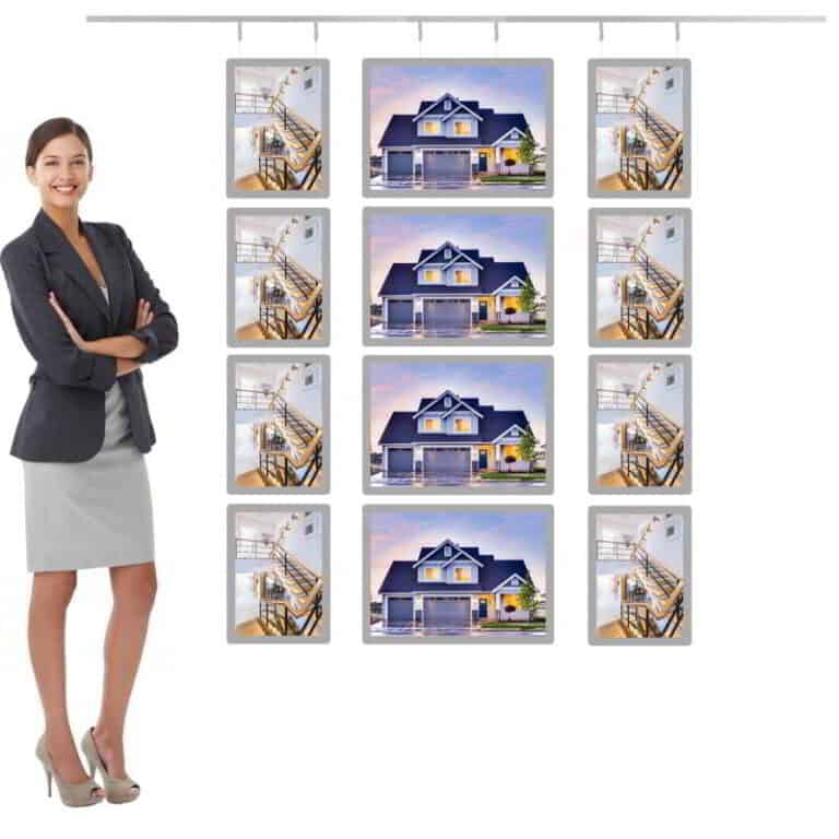 Estate Agent Window Display Led Backlit Frame 2025 NegoLuz Canada